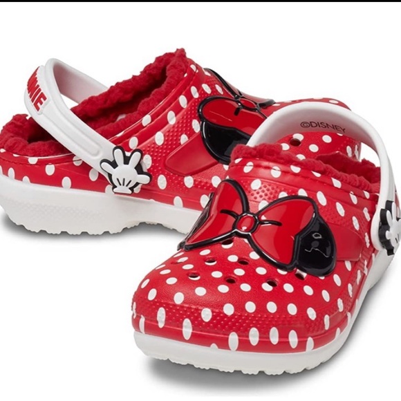 CROCS | Shoes | Crocs Classic Lined Minnie Mouse Disney Clog | Poshmark